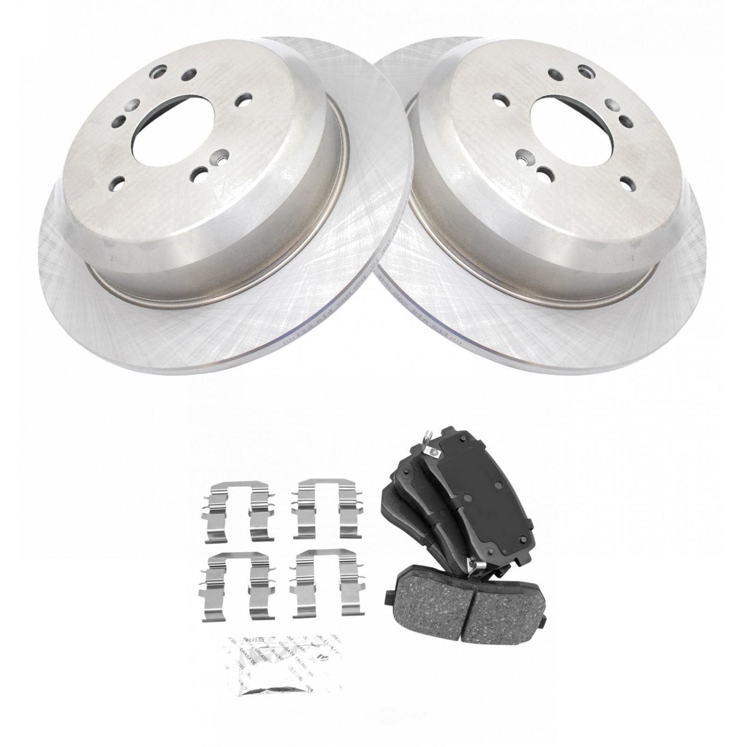 Disc Brake Kit-3 Piece Brake Pad and Rotor Kit TRQ fits 2007 Hyundai ...