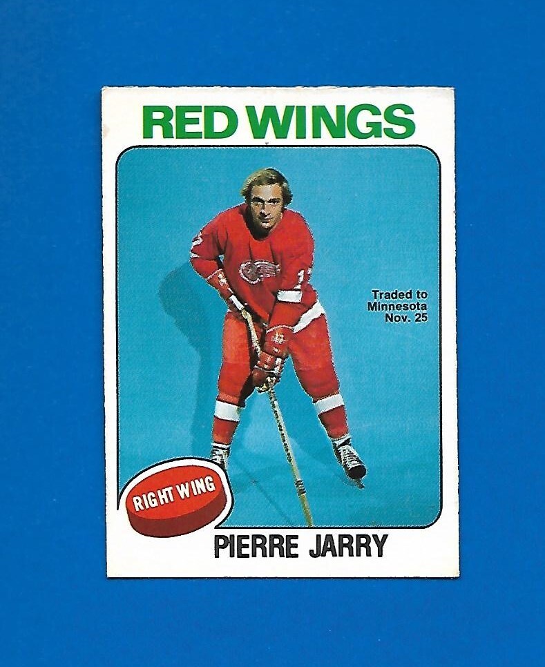 1975-76 OPC #359 PIERRE JARRY TRADED DETROIT RED WINGS O PEE CHEE NHL ...
