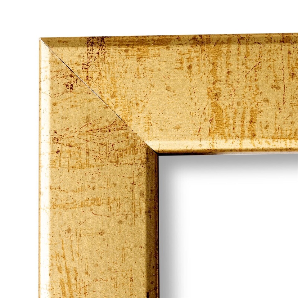 US Art Frames 1.25" Flat Antique Gold MDF Picture Frames for Wall Decor ...