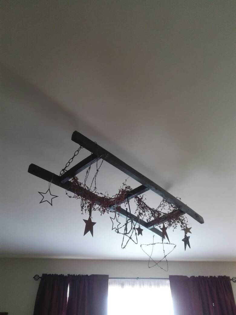 Hang Ladder From Ceiling Unique Kitchen Decor Ideas | Vintage Kitchen