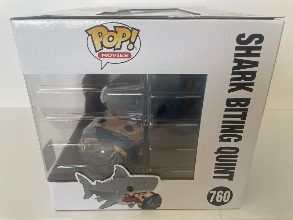 Funko POP! JAWS Shark Biting Quint #760 Summer SDCC Con Exclusive ...
