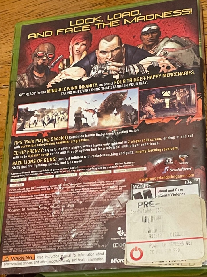 Borderlands - Original Microsoft Xbox 360 Game | eBay