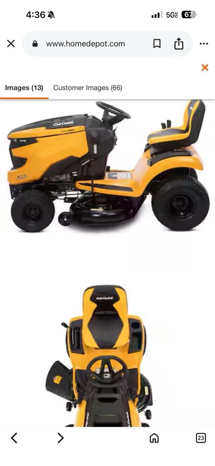 Cub Cadet Riding Mower XT1 LT42 547CC INTELLI Power | eBay