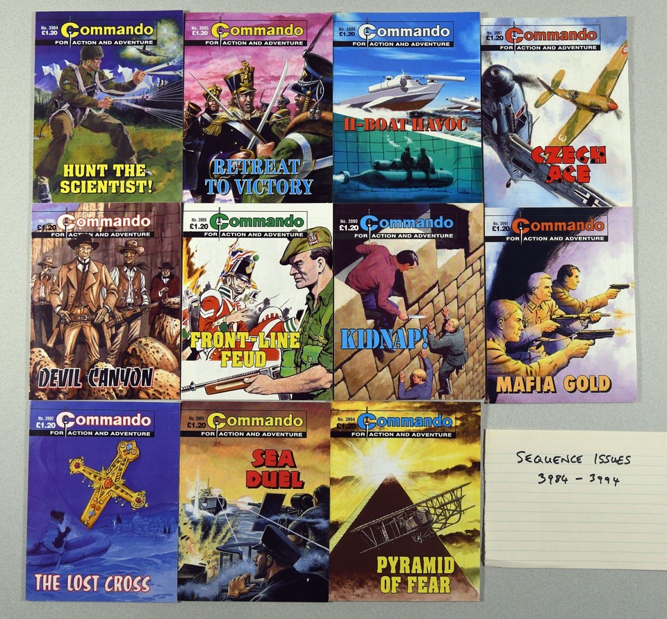 COMMANDO COMICS lot 3 - 11 issue sequence | eBay UK