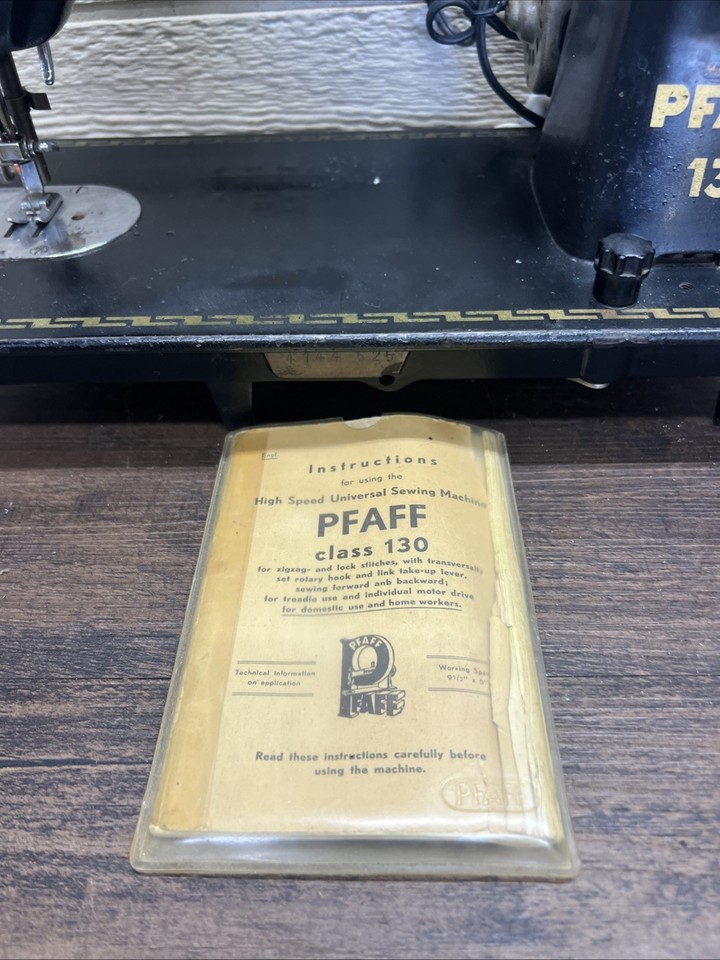 Vintage PFAFF 130 Sewing Machine Ser # 4144625 Western Germany | eBay
