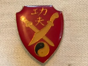Martial Arts Enamel Emblem With Kung Fu Swords Pin | eBay
