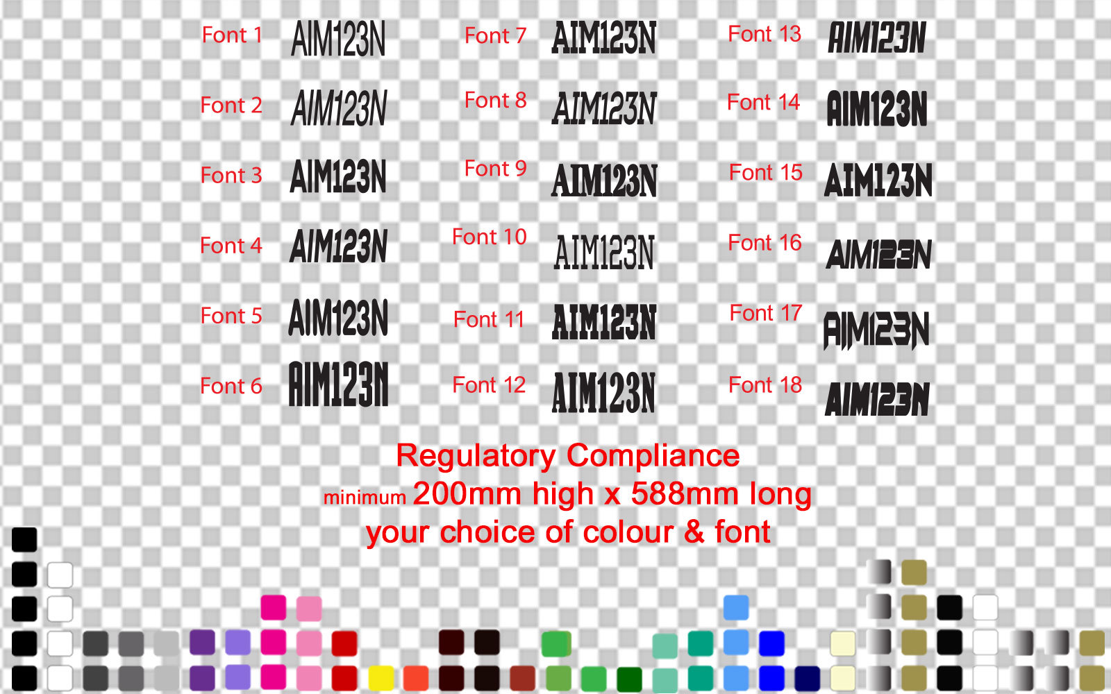 2x Boat Rego Stickers Registration Decal Marine Vehicle Cast 200mm 20cm ...