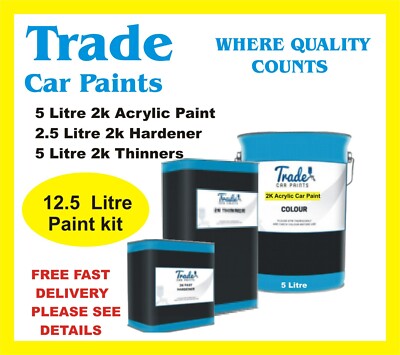 Fiat 2K Acrylic -Ducato Bianco 210 - Gloss - 12.5 Litre Kit | eBay UK