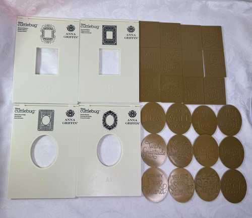 Cricut Anna Griffin Embossing Cuttlebug Frame Folders Wreath Filigree ...