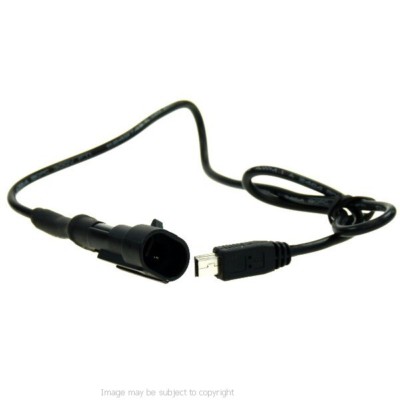 STRAIGHT Mini USB Connector for the Motorcycle Hard Wire Battery Cable ...