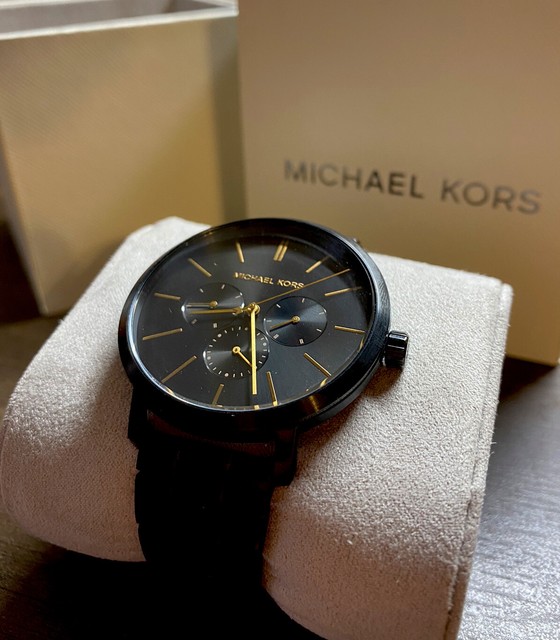 Michael Kors MK8703 Blake 42mm Men's Chronograph Black Watch for sale ...