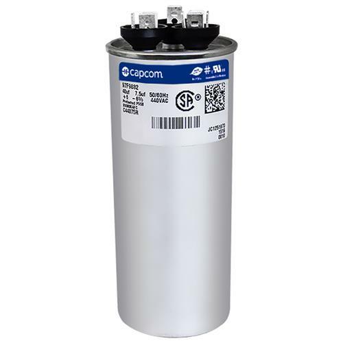 Genteq GE Capacitor Round 40/7.5 uf 440 volt # 97F9882 - Z97F9882 ...