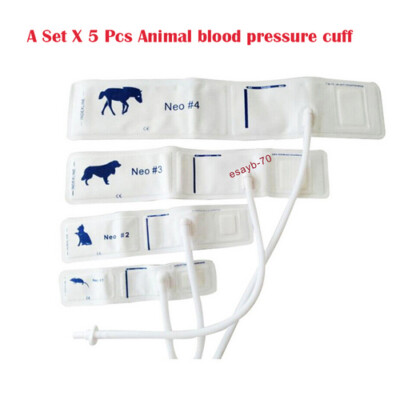 A Set Vet Veterinary Blood Pressure Cuff Patient Monitor for Animals ...