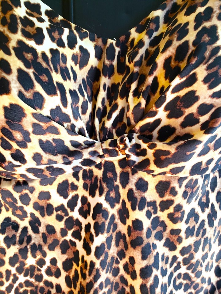 NWT Womens Sz 20 animal print tankini trim shaper leopard print bathing ...