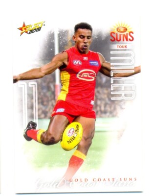 2019 AFL Select Footy Stars Common card 109 Touk Miller - Gold Coast ...