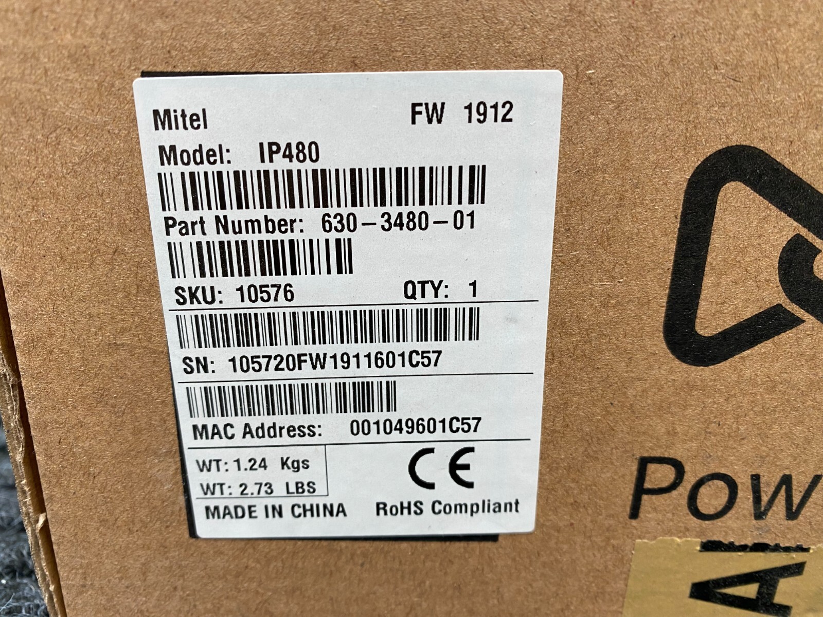 Mitel ShoreTel IP480 8-Line Office IP Phone - ‎630-3480-01 for sale ...