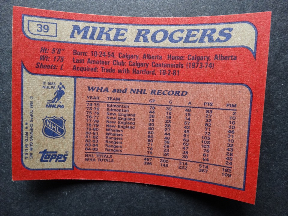 1985-86 Topps Hockey Cards Complete Your Set U You Pick List 1-165 | eBay