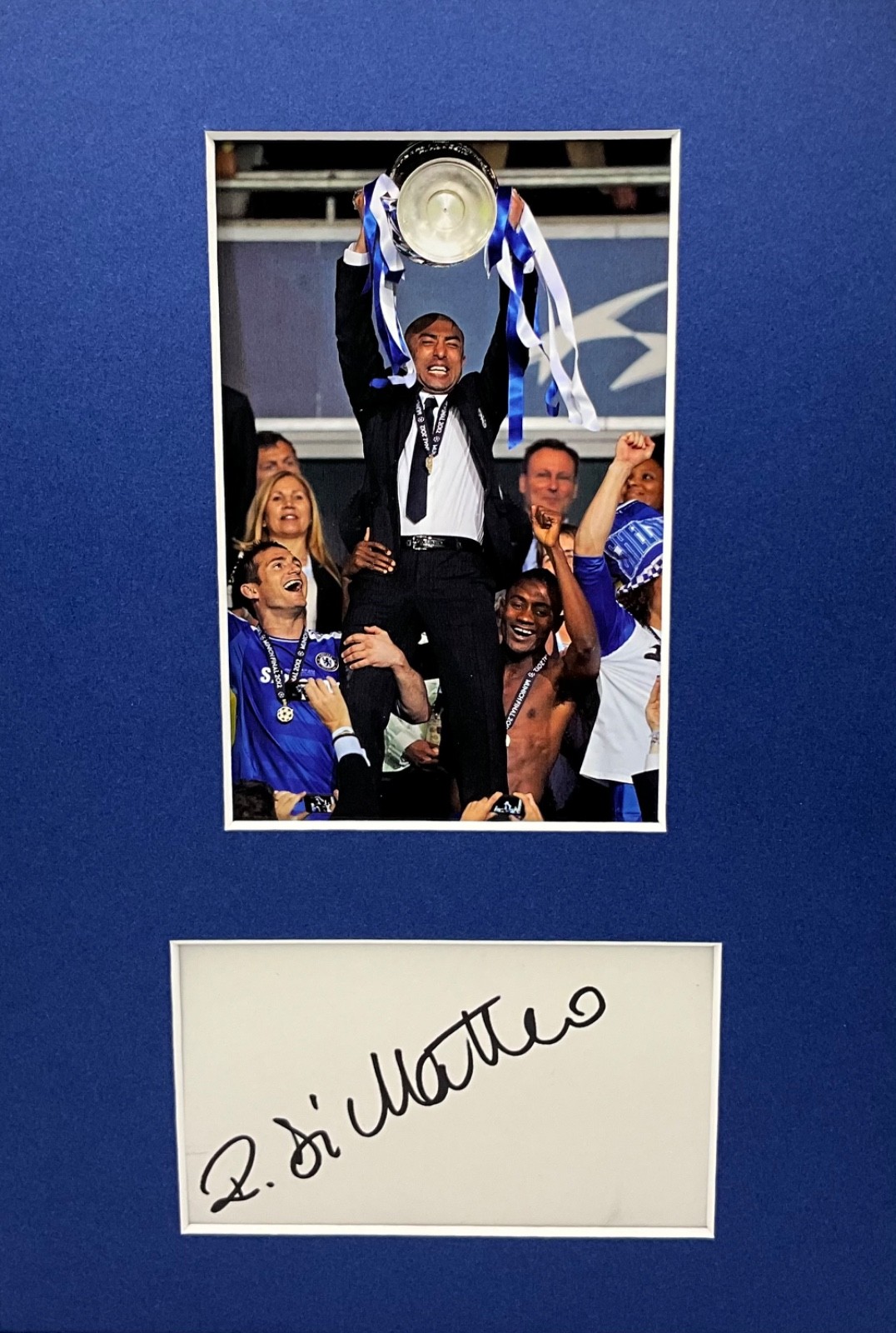 Roberto Di Matteo Chelsea Autographed Signed & Mounted Photo A4 Size ...