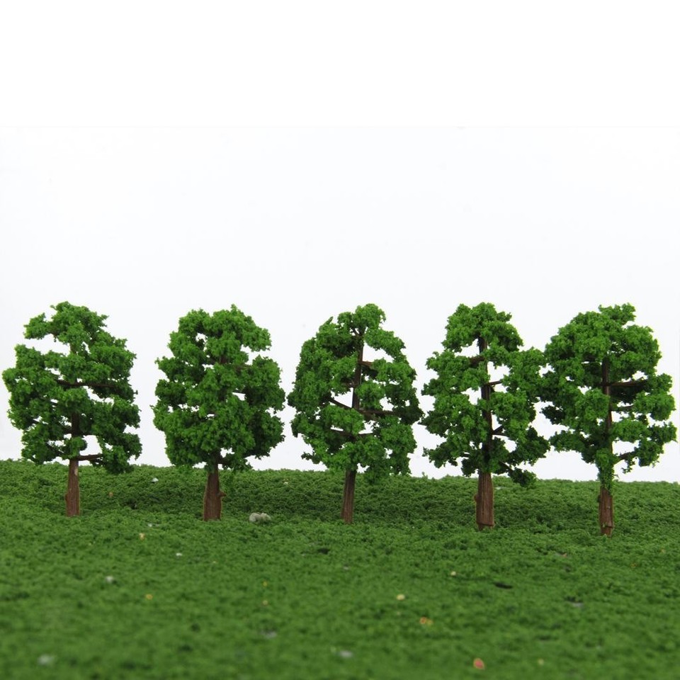 40x Mixed N Scale Model Trees Train Railway Architecture Diorama ...
