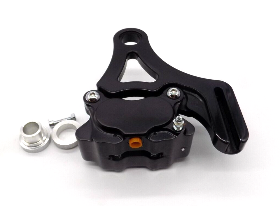 DNA 4-PISTON BLACK RIGHT SIDE DRIVE SOFTAIL REAR BRAKE CALIPER ...
