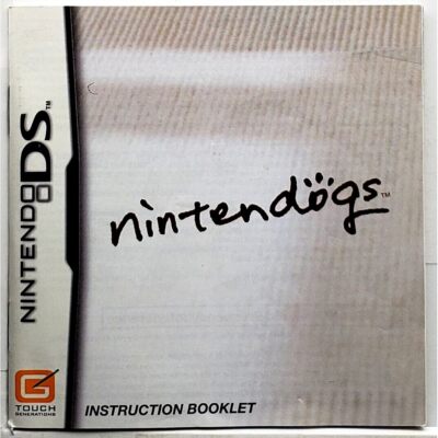 (Manual Only) Nintendogs Dalmatian and Friends Nintendo DS Authentic | eBay
