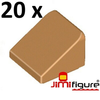 NEW 20 x LEGO Cheese Slope 30 Degree 1x1x2/3 Medium Nougat 54200 ...