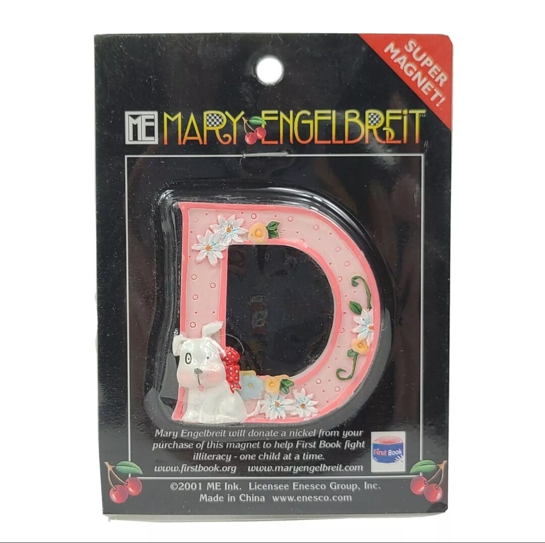 Mary Engelbreit Alphabet Letters Magnets - YOU CHOOSE - 2001 Enesco | eBay