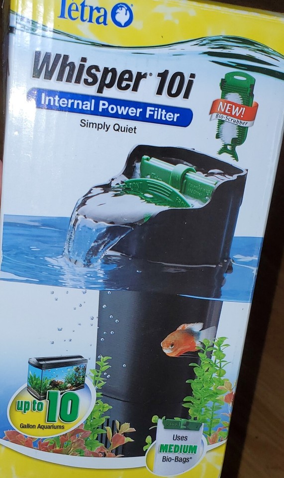 TETRA Whisper 10i In Tank Aquarium Filter 10 Gallon New No Disposal ...