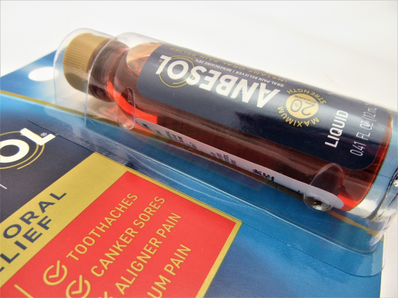 Anbesol Maximum Oral Anesthetic ~ 20% Benzocaine Instant Toothache Pain ...