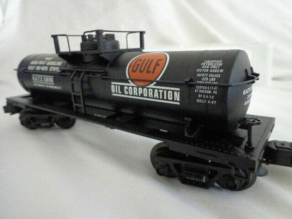 Industrial Rail 6011 Gulf Oil Tank Car O27 Scale Idmu6011 for sale ...
