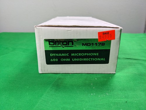 Dixon MD1178 Dynamic Microphone 600 ohm Undirectional | eBay