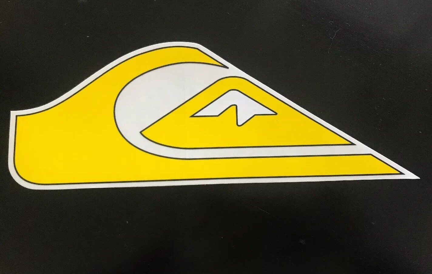 Quiksilver Yellow Team Sticker - 11" Surf - Skate - Snow - Decal | eBay