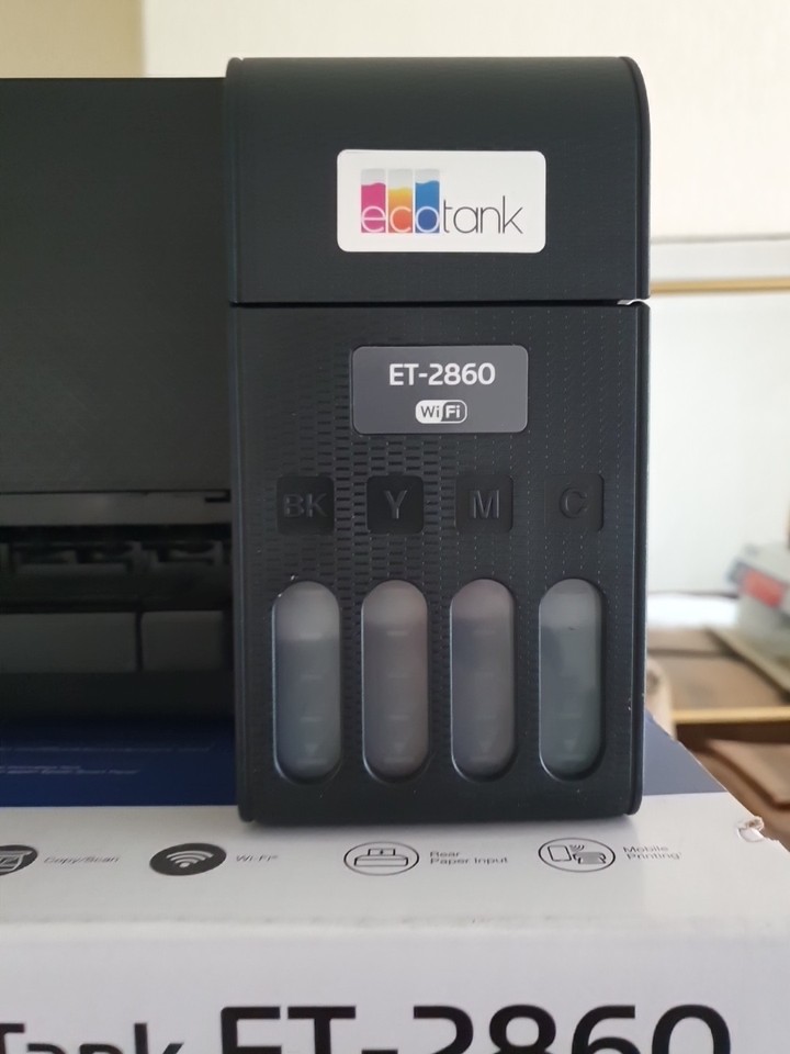 Epson EcoTank ET-2860 All-in-One Wireless Inkjet Printer High Ink ...