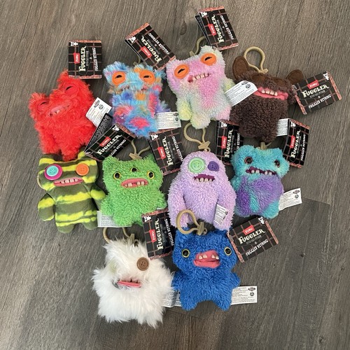 COMPLETE set of 10 FUGGLER Keyring mini Sized Funny Ugly Monsters RARE ...