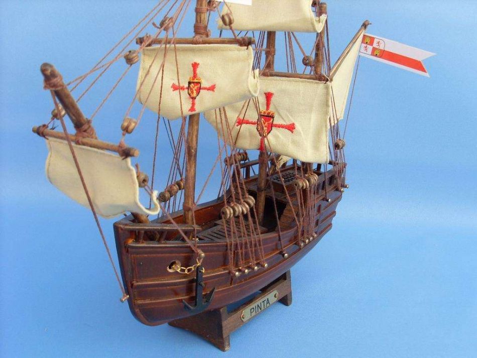 Wooden Pinta Model Ship 12" | eBay