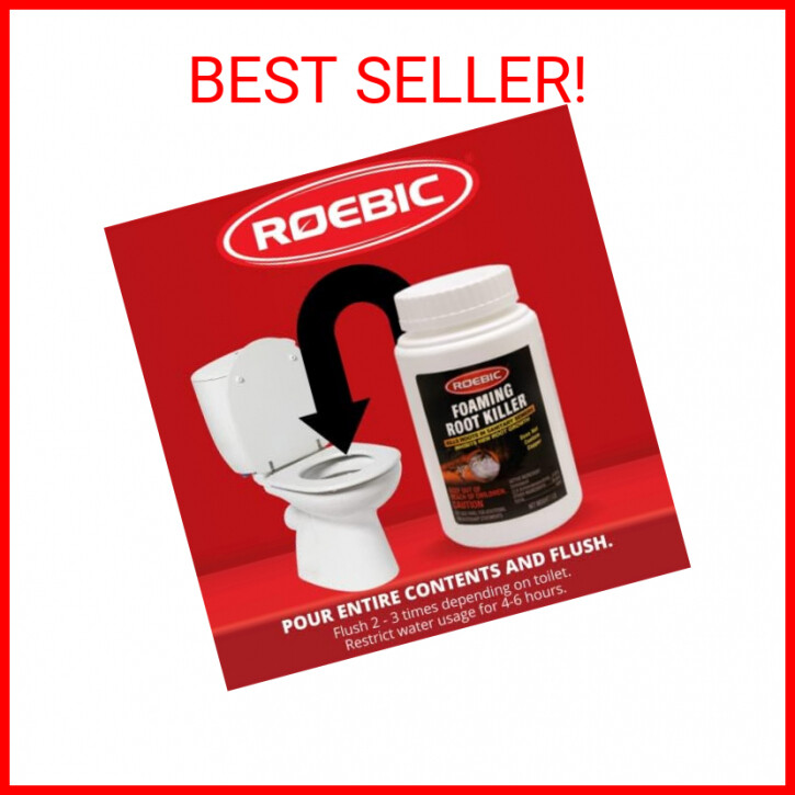 Roebic FRK 1LB Foaming Root Killer Clear Pipes Stop New Growth Safe for ...