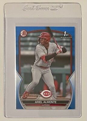 Ariel Almonte 2023 Bowman Chrome Blue Refractor #d /150 1st Bowman Reds ...