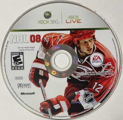 NHL 08 (Microsoft Xbox 360, 2007) DISC ONLY | NO TRACKING | M1236 ...
