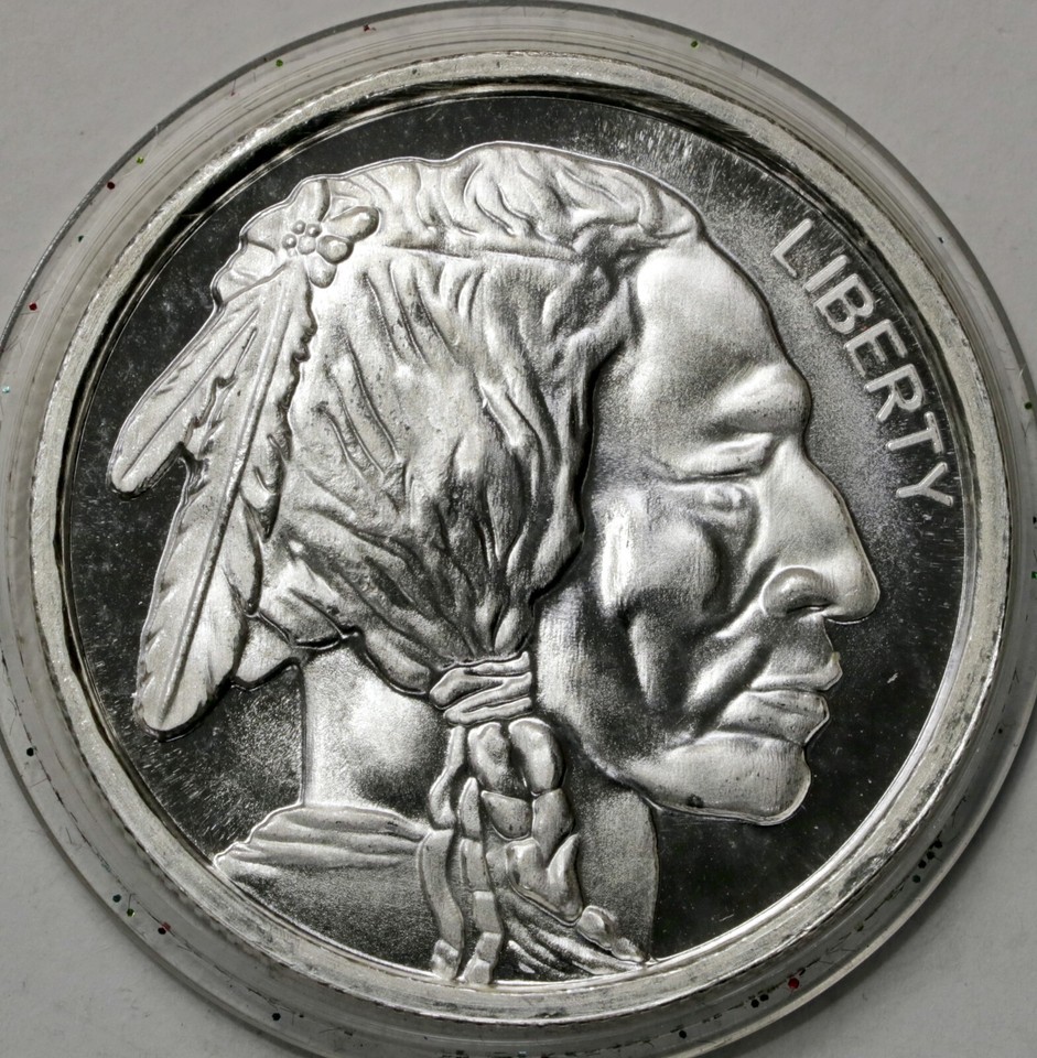 Liberty One Troy OZ .999 Silver . In Head.Coin in key#219 | eBay