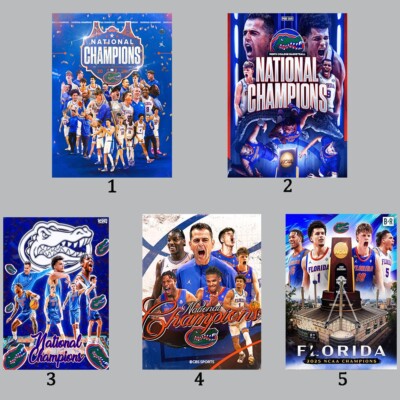 Florida Gators Win The 2025 NCAA Men’s Basketball Championship Poster ...
