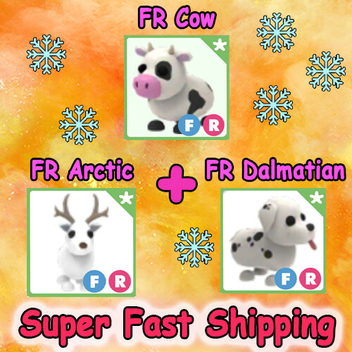 Fly Ride - Adopt Your Pet from Me - FR Cow/ FR Arctic/ FR Dalmatian | eBay