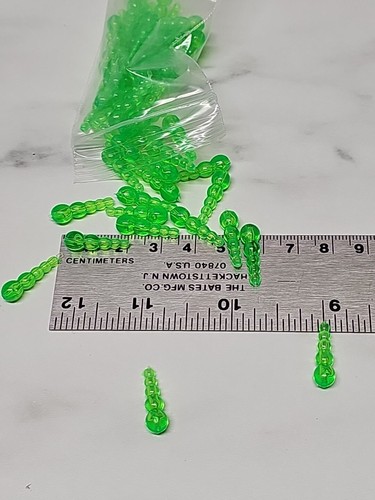 50pcs Trout Fishing Stacked Beads Walleye Rig Spinner Making Eggs 2cm ...