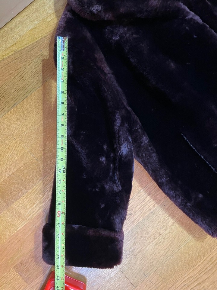 Vintage Nigbor Furs Coat Women’s Sz L/XL Purple Hook & Loop Excellent ...