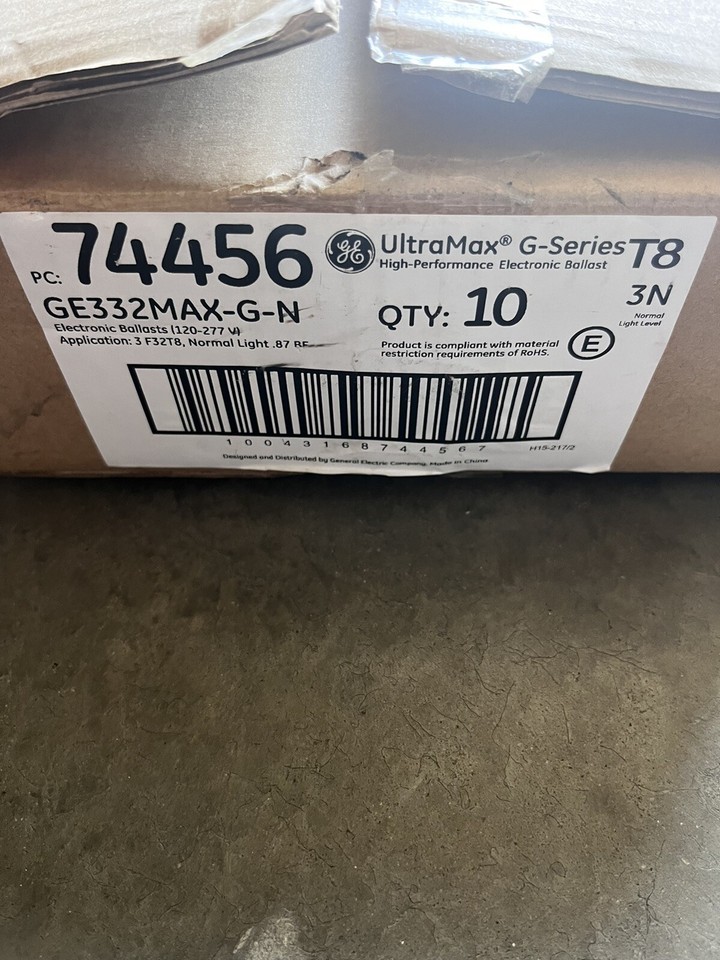 GE Lighting T8 UltraMax Proline Electronic Ballast, 3 Lamp 120-277V ...