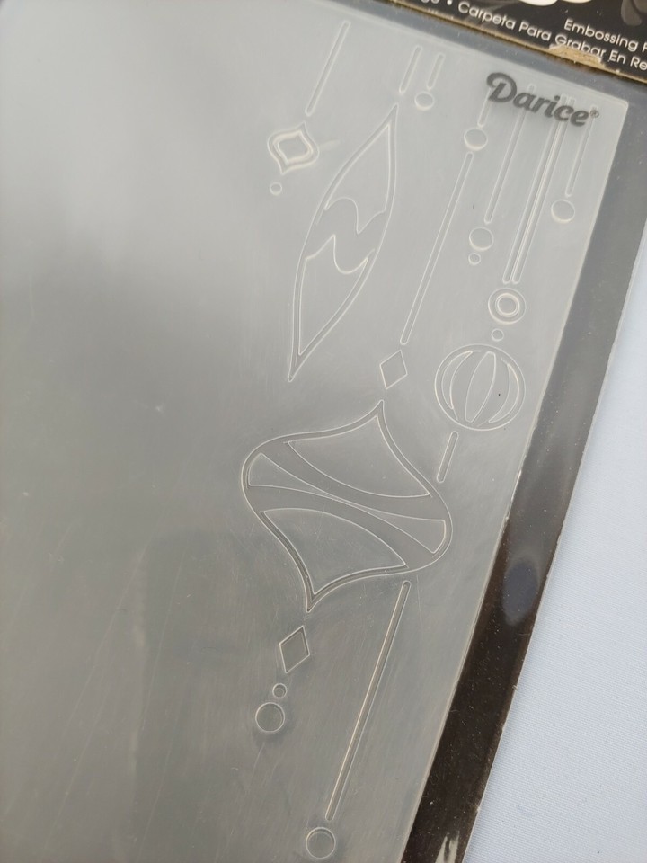 Darice Embossing Essentials Folder 1218-103 Ornaments On Side Craft ...