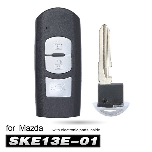 Smart Remote Key Fob 433.92MHz 3 Buttons for Mazda 3 6 2012-2017 SKE13E ...