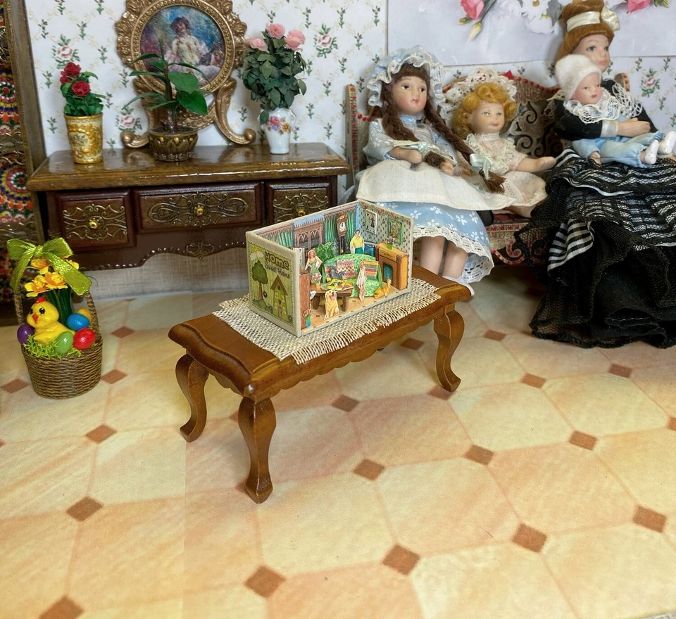 Puppet Doll Room Box Mini Interior Dollhouse Miniature Scale 1:12 ...
