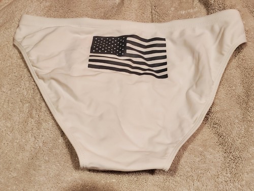 SPEEDO BullsEye 5CM Sides Mens Swim Brief SzS 32 NEW White Rear Logo | eBay