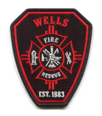 Wells Fire Rescue Department Patch Minnesota MN | eBay
