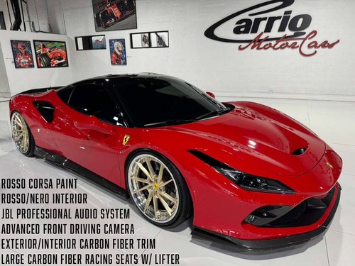 2020 Ferrari F8 Tributo Rosso Corsa paint, suspension lifter, front ...